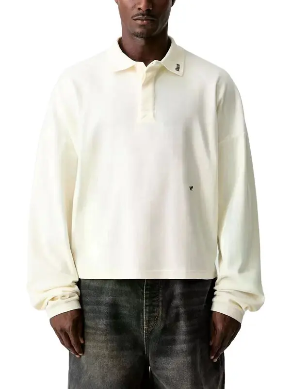 Rhude Cotton Polo Shirt - Neutrals