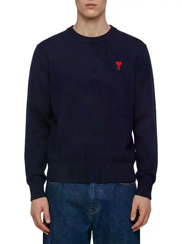 AMI Paris De Coeur Sweater - Blue