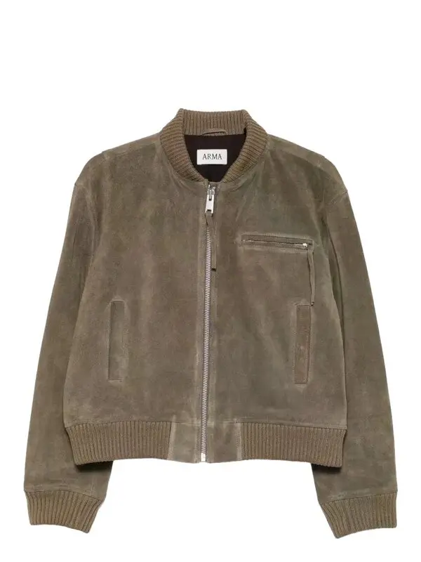 ARMA Elysia Leather Jacket - Green