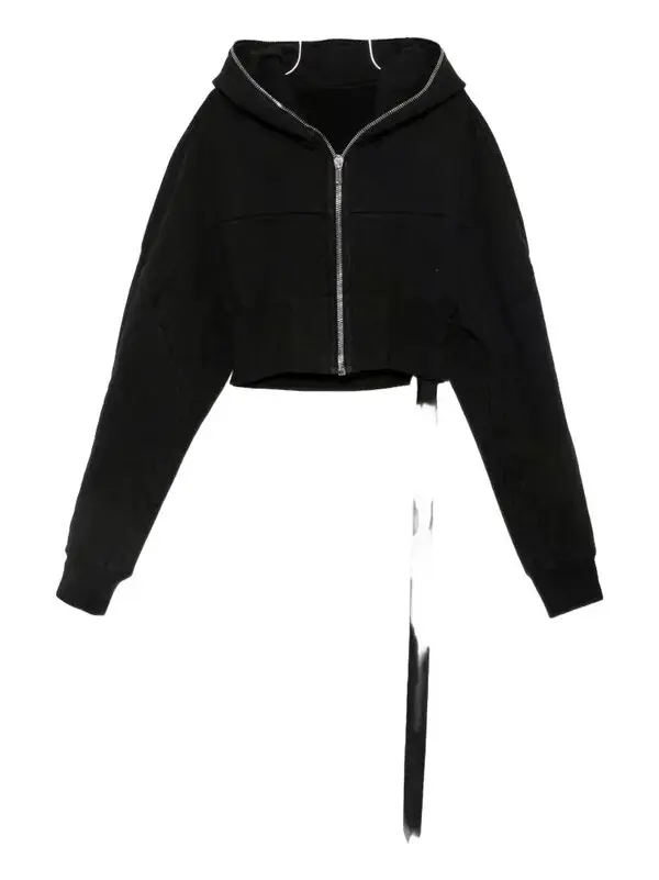Rick Owens Cropped Hooded Jacket - Brown