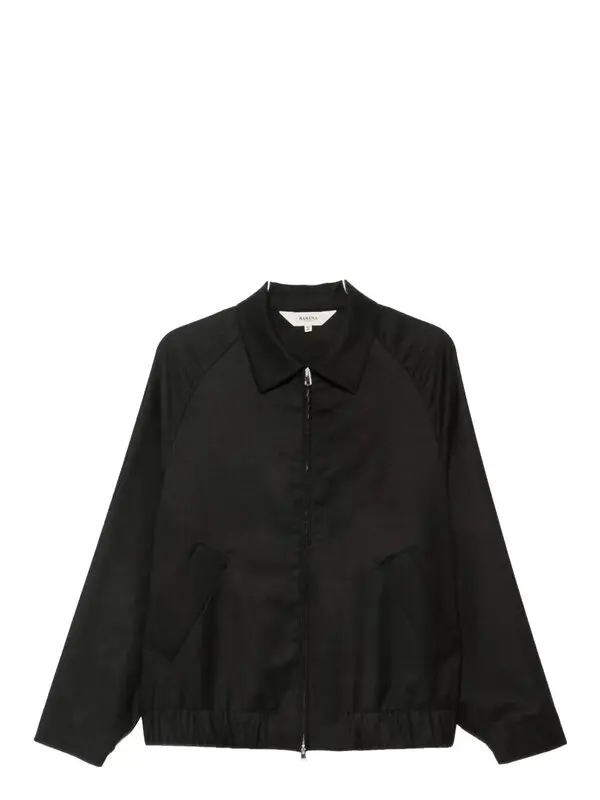 Barena Venezia Zip-up Raglan-sleeve Jacket - Black