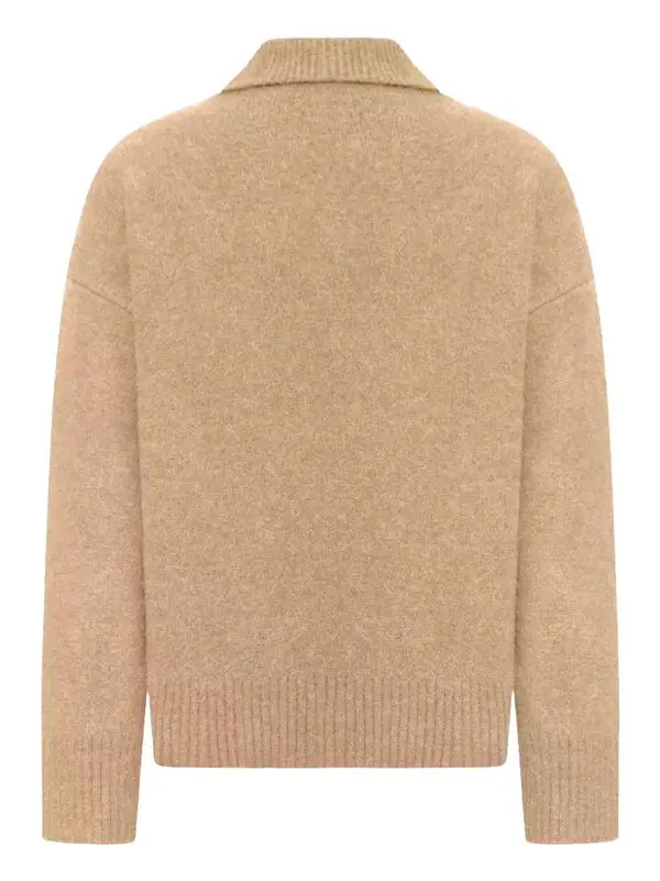 AMI Paris De Coeur Alpaca Sweater - Neutrals