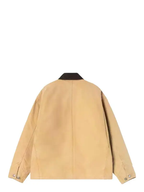 Carhartt Work In Progress Og Michigan Logo-patch Coat - Neutrals