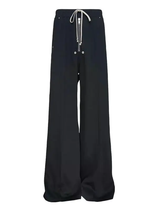 Rick Owens Bela Drawstring Wide-leg Trousers - Black