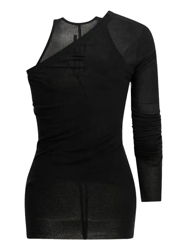 Rick Owens Banana Asymmetric Top - Black