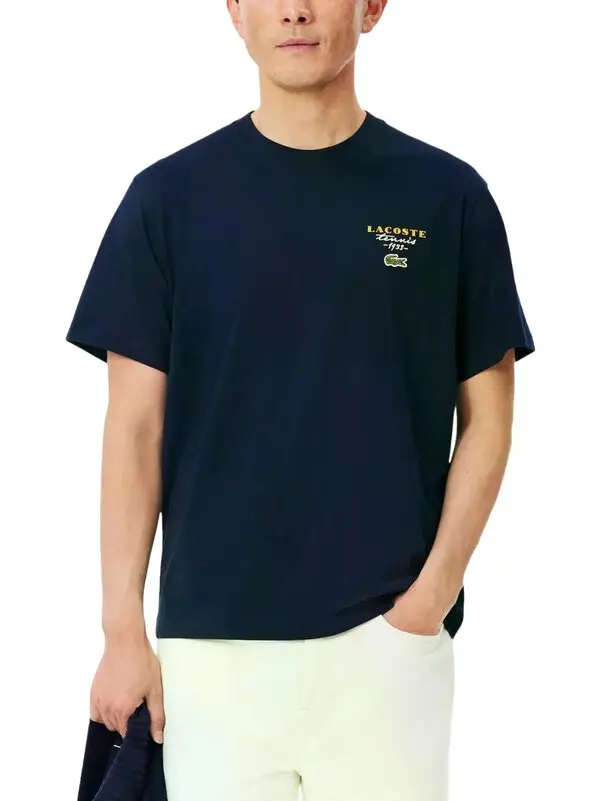 Lacoste Accent Tennis Graphic-print T-shirt - Blue