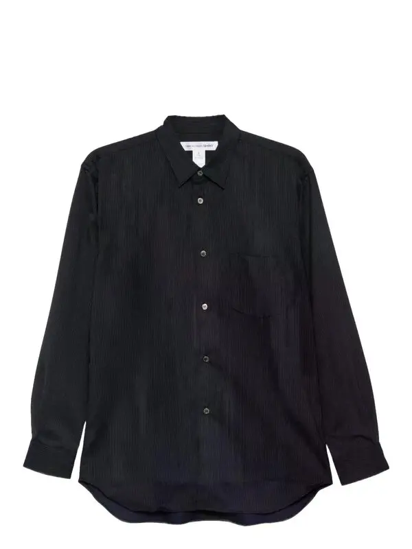 Comme Des Garçons Pinstripe-pattern Shirt - Blue