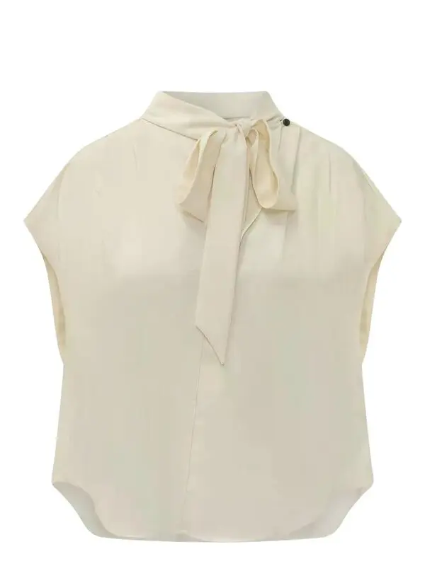 Isabel Marant Étoile Selene-gb Pussy-bow Shirt - Neutrals