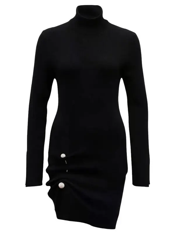 Giuseppe Di Morabito Crystal-embellished Ruched Dress - Black