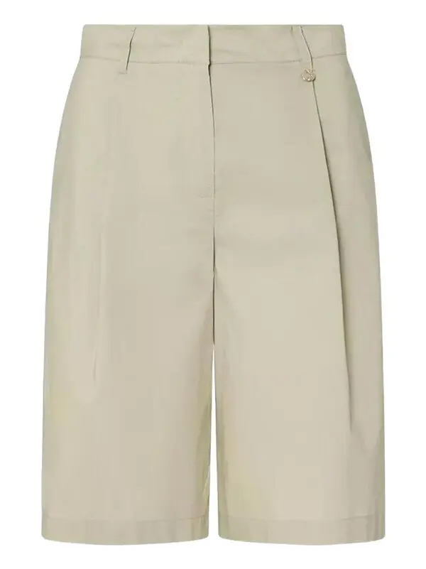 Liu Jo Poplin Bermuda Shorts - Grey