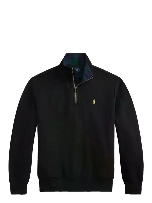 Polo Ralph Lauren Estate-rib Quarter-zip Pullover - Black