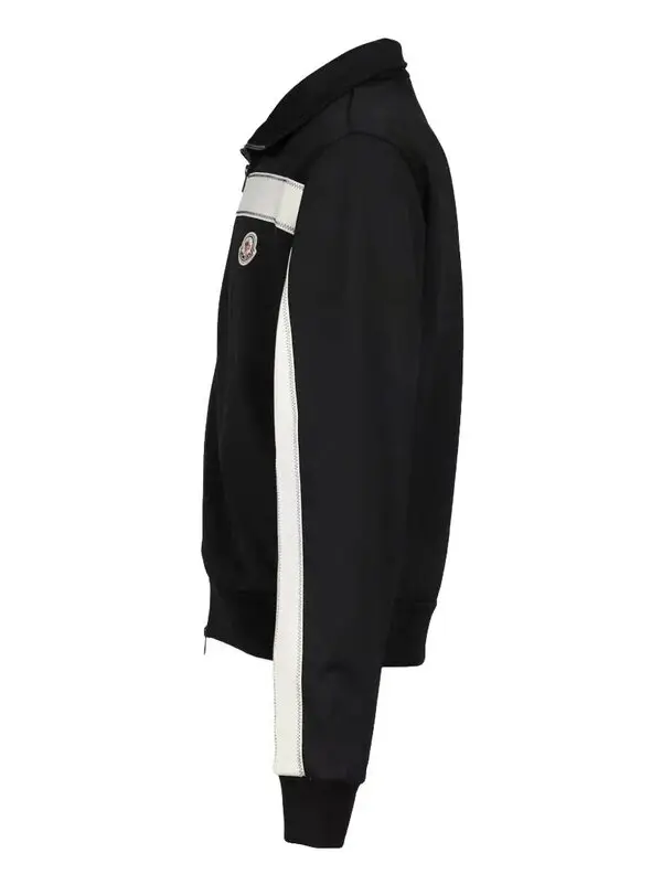 Moncler Logo-patch Panelled Jacket - Black