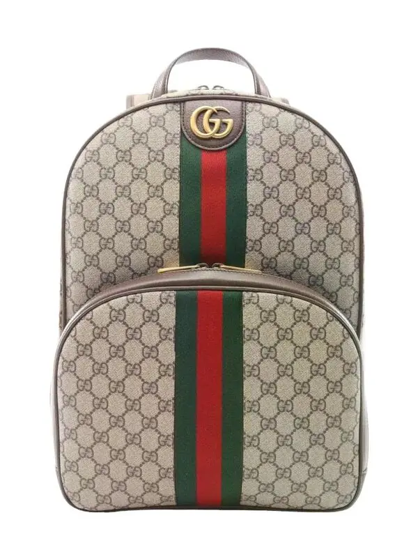 Gucci 2016-2026 Medium Gg Supreme Ophidia Backpack - Neutrals