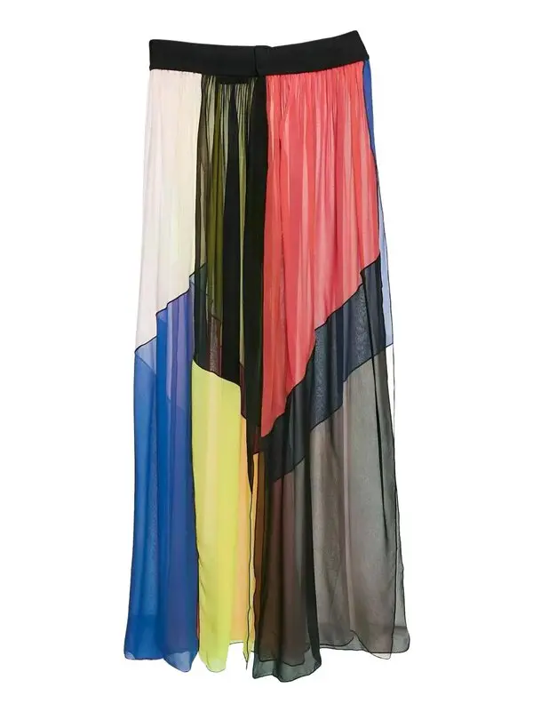 Missoni Panelled Asymmetric Skirt - Blue