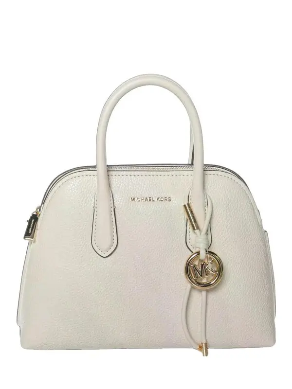 Michael Kors Dome Leather Satchel Bag - Neutrals