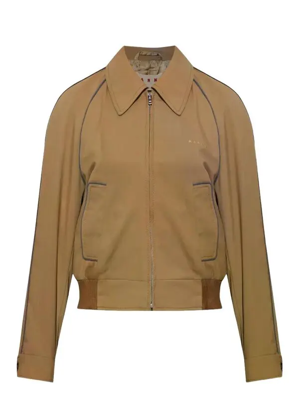Marni Wool Bomber Jacket - Brown