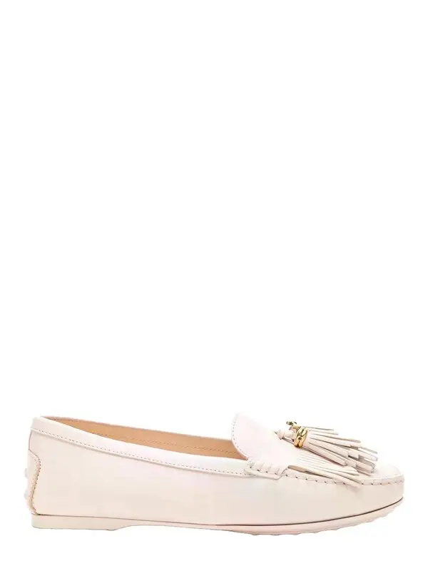 TOD'S Tassel-detail Leather Loafers - Neutrals