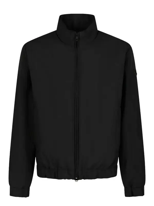 Moncler Logo-patch High-neck Lightweight Jacket - Black