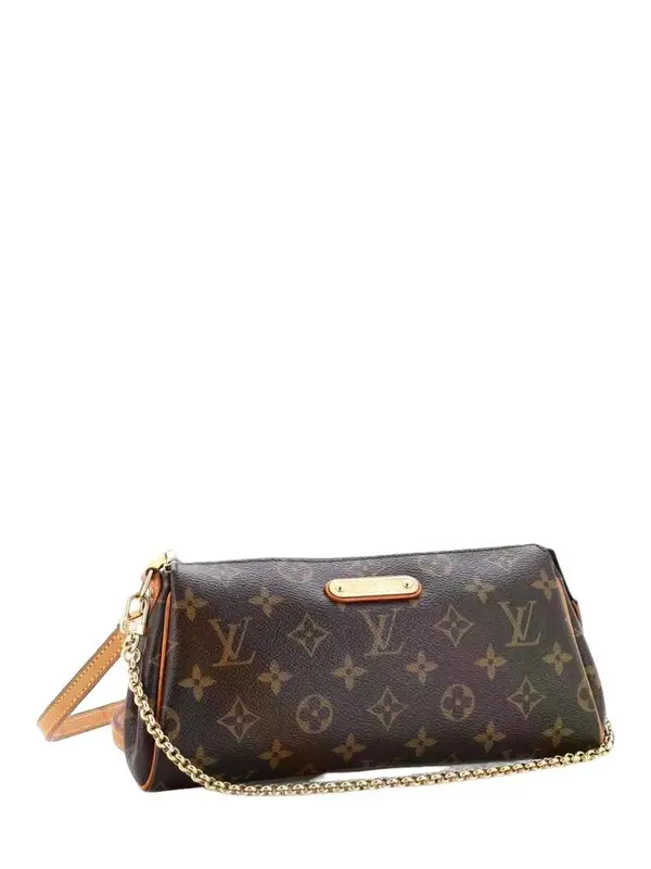 LOUIS VUITTON Eva Handbag Monogram Canvas Clutch Bag - Brown