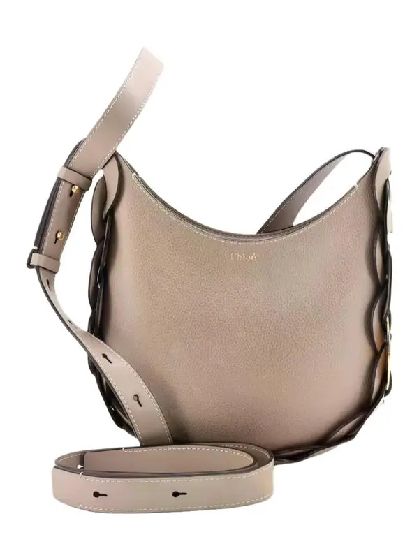 Chloé Darryl Leather Small Hobo Bag - Neutrals