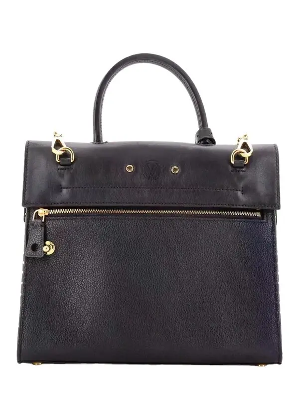 LOUIS VUITTON City Steamer One Handle Bag Leather Satchel - Black
