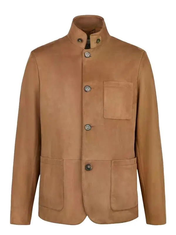 TOD'S Castello Jacket In Pashmy-suede - Brown