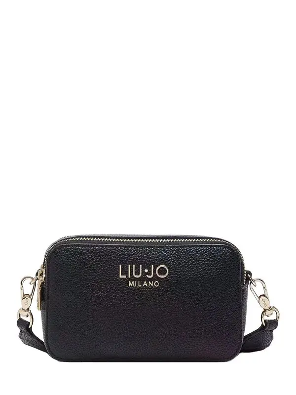 Liu Jo Grained Effect Crossbody Bag - Black