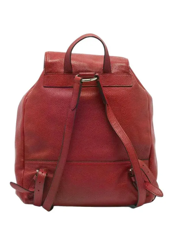 COACH Turnlock Leather Backpack - Red