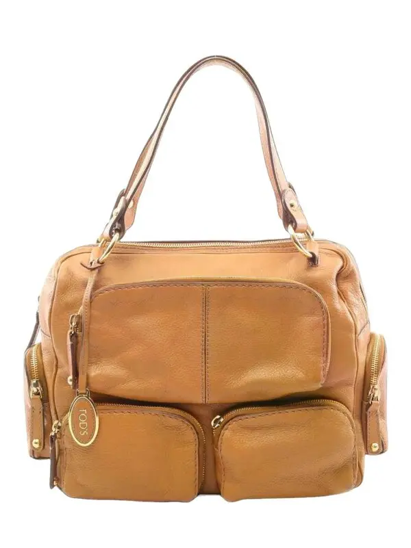 TOD'S 2000s Multi-pocket Tote Bag - Brown