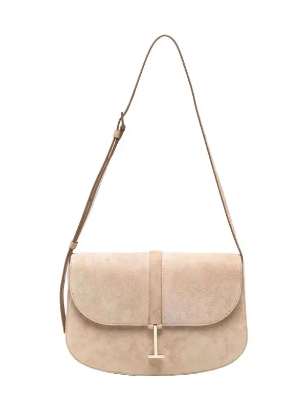 TOM FORD T-bar Suede Crossbody Bag - Neutrals
