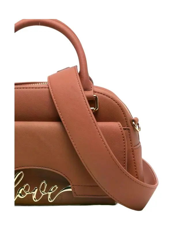 Moschino Logo-plaque Tote Bag - Brown