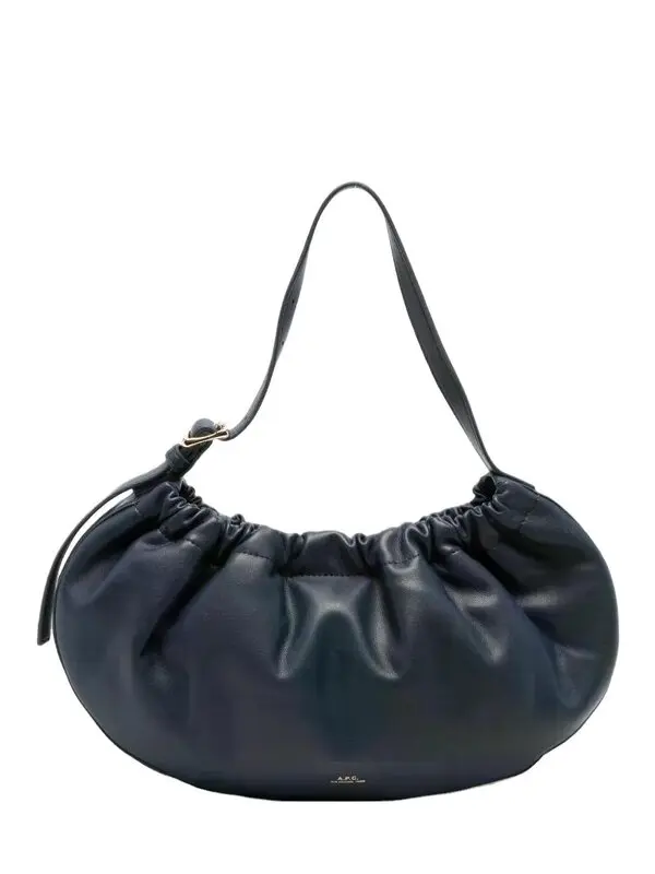 A.p.c. Ruched Shoulder Bag - Blue