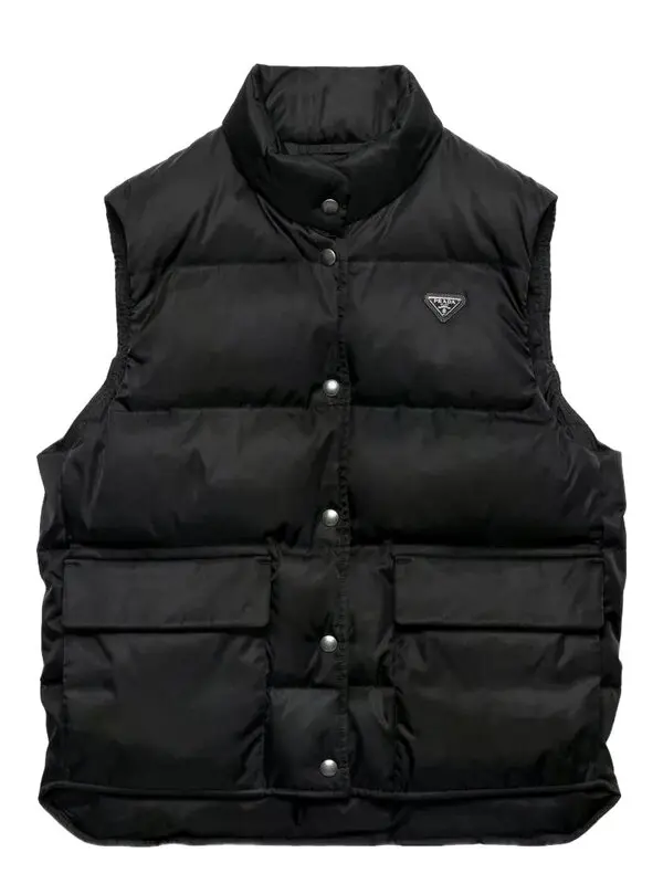 Prada Re-nylon Down Vest - Black