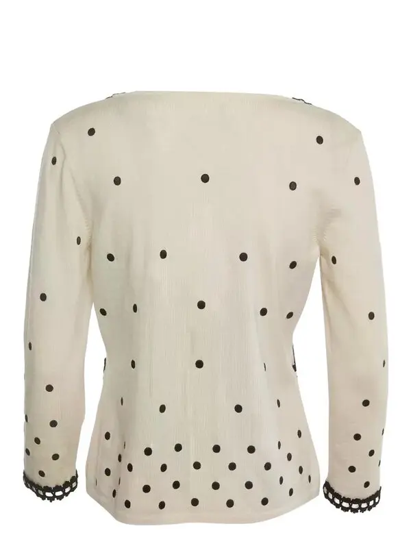 Max Mara Polka-dot V-neck Top - Yellow