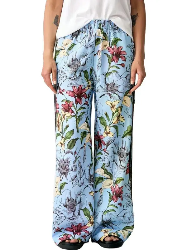 Adidas Farm Rio X House Of Tiro Floral-print Track Pants - Blue