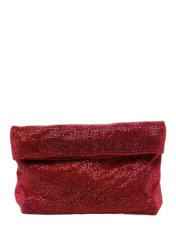TWENTY FOURHAITCH Mini Varadero Crystal-embellished Clutch Bag - Red