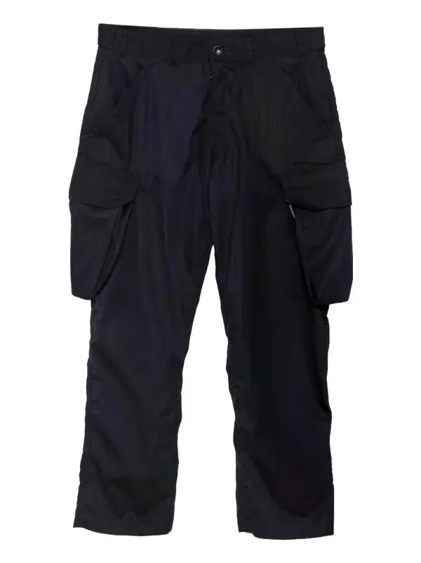 Comme Des Garçons Pinstriped Cargo Pants - Blue