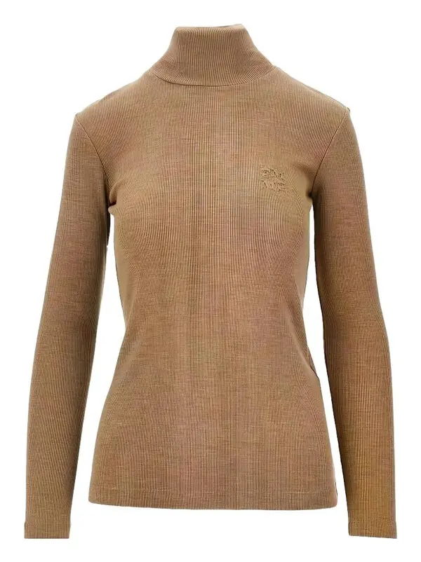 Max Mara Ribbed-knit Roll-neck Sweater - Neutrals