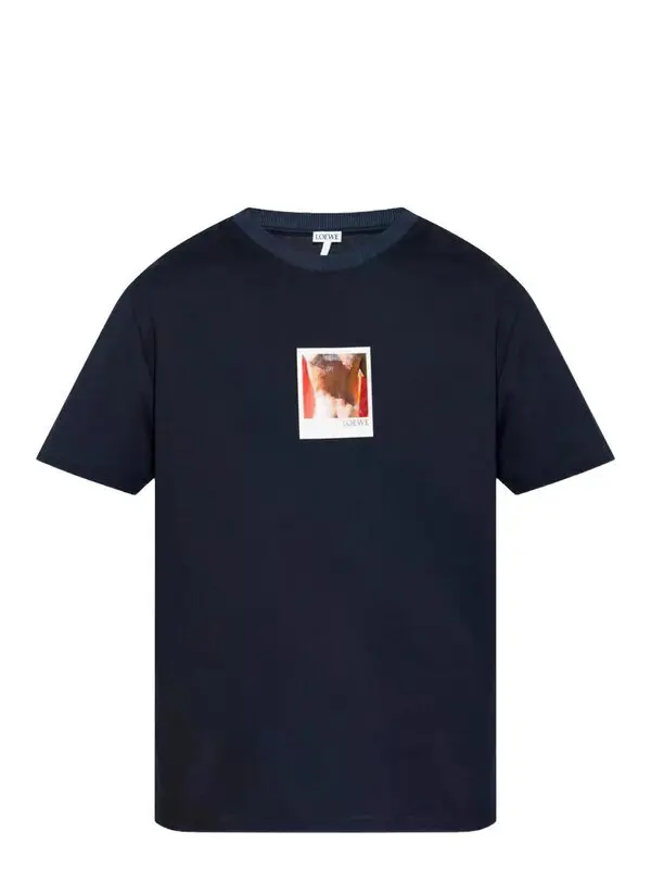 Loewe T-shirt In Cotton - Blue