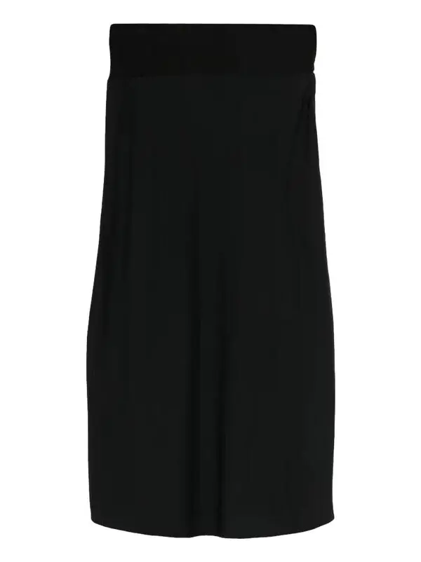 AGNES B. Elasticated-waist Flared Skirt - Black