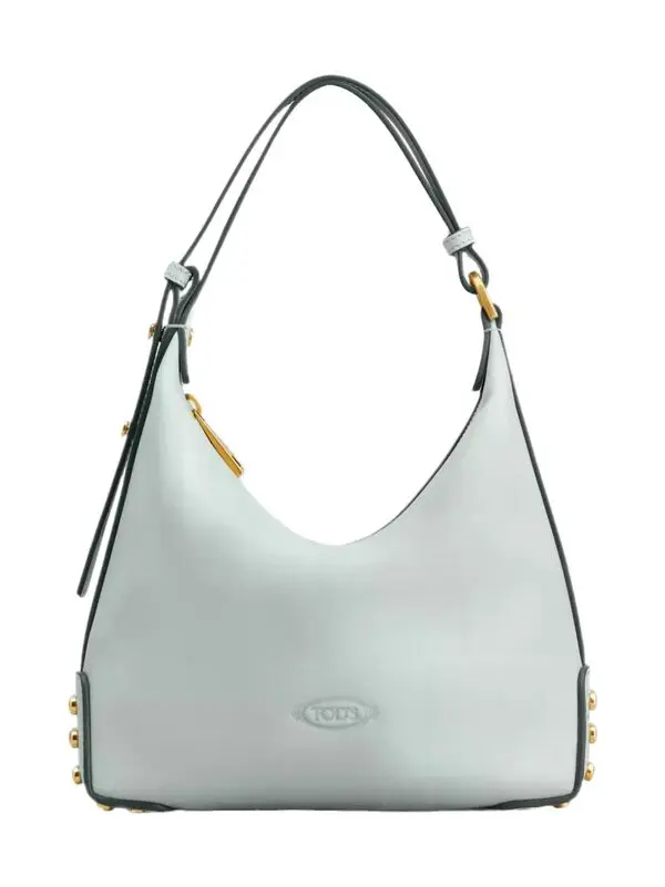 TOD'S Metal-dots Mini Bag In Leather - Blue