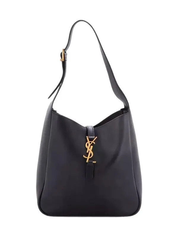Saint Laurent Le 5 A 7 Supple Leather Hobo Bag - Black