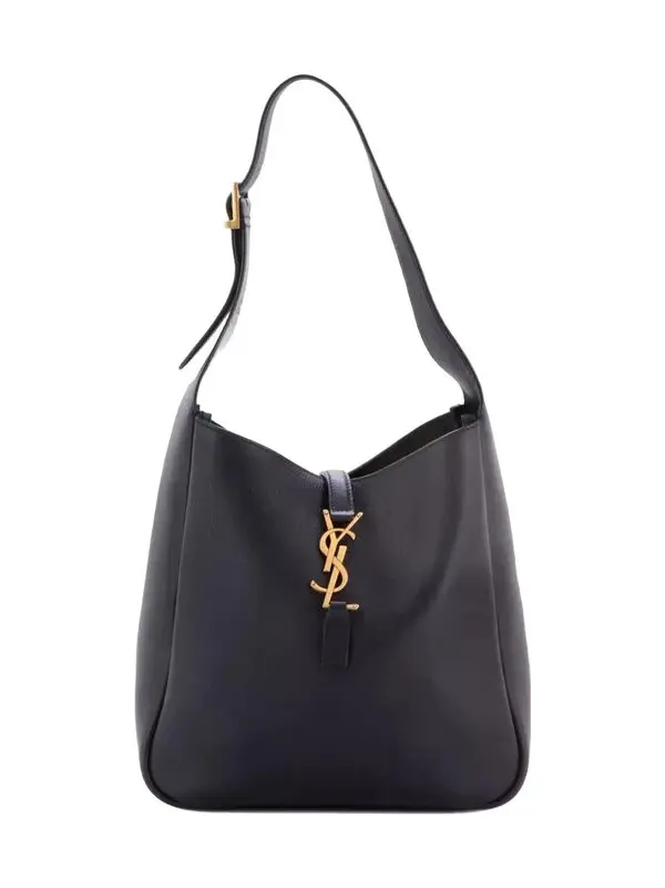 Saint Laurent Le 5 A 7 Supple Leather Hobo Bag - Black