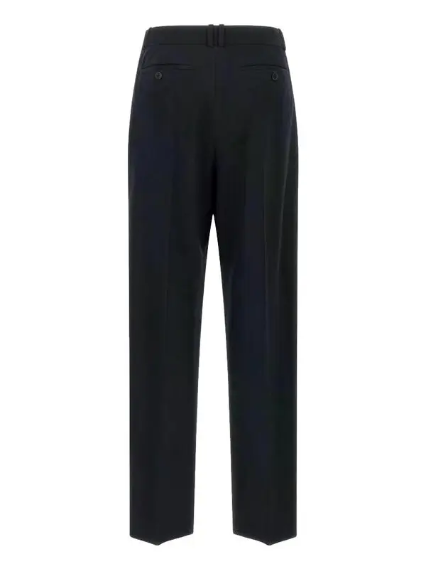 THE ROW Mune Pleated Wool Trousers - Blue