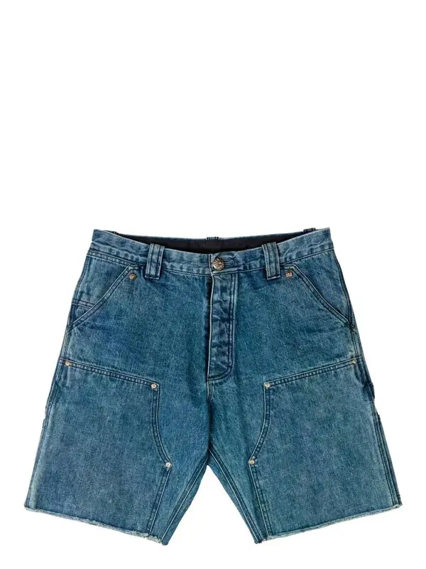 Chrome Hearts Double-knee Denim Shorts - Blue