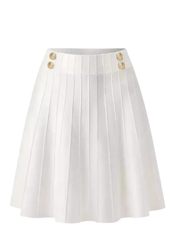 Guess Emmie Button-embellished Mini Skirt - White