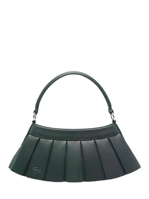 Lacoste Pleated Logo-embossed Tote Bag - Green