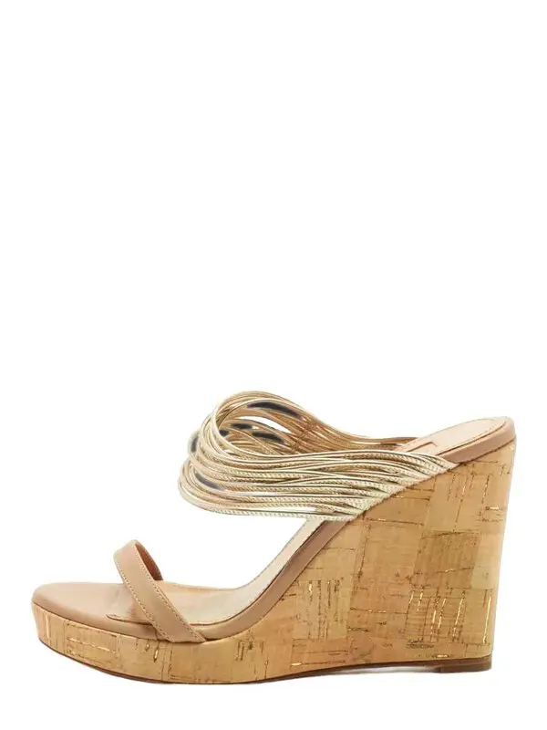 AQUAZZURA Rendez Vous Wedge Sandals - Gold