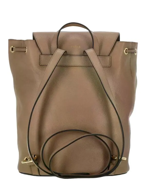 Furla Leather Backpack - Brown