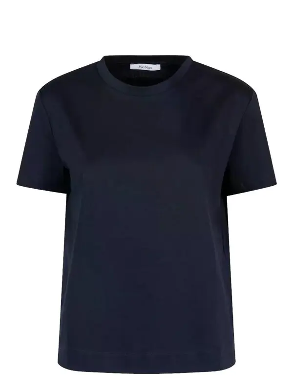 Max Mara Logo-embroidered T-shirt - Blue